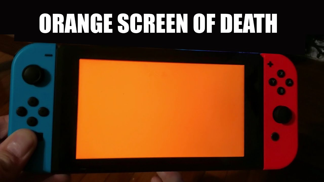 My Nintendo Switch Bricked.. (Orange Screen) - YouTube