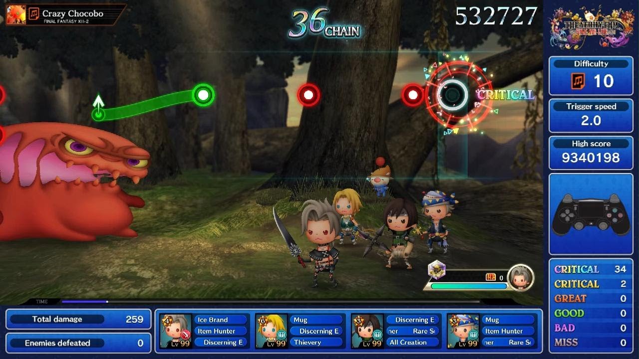 Theatrhythm Final Bar Line - Crazy Chocobo (FFXIII-2) - Ultimate ...