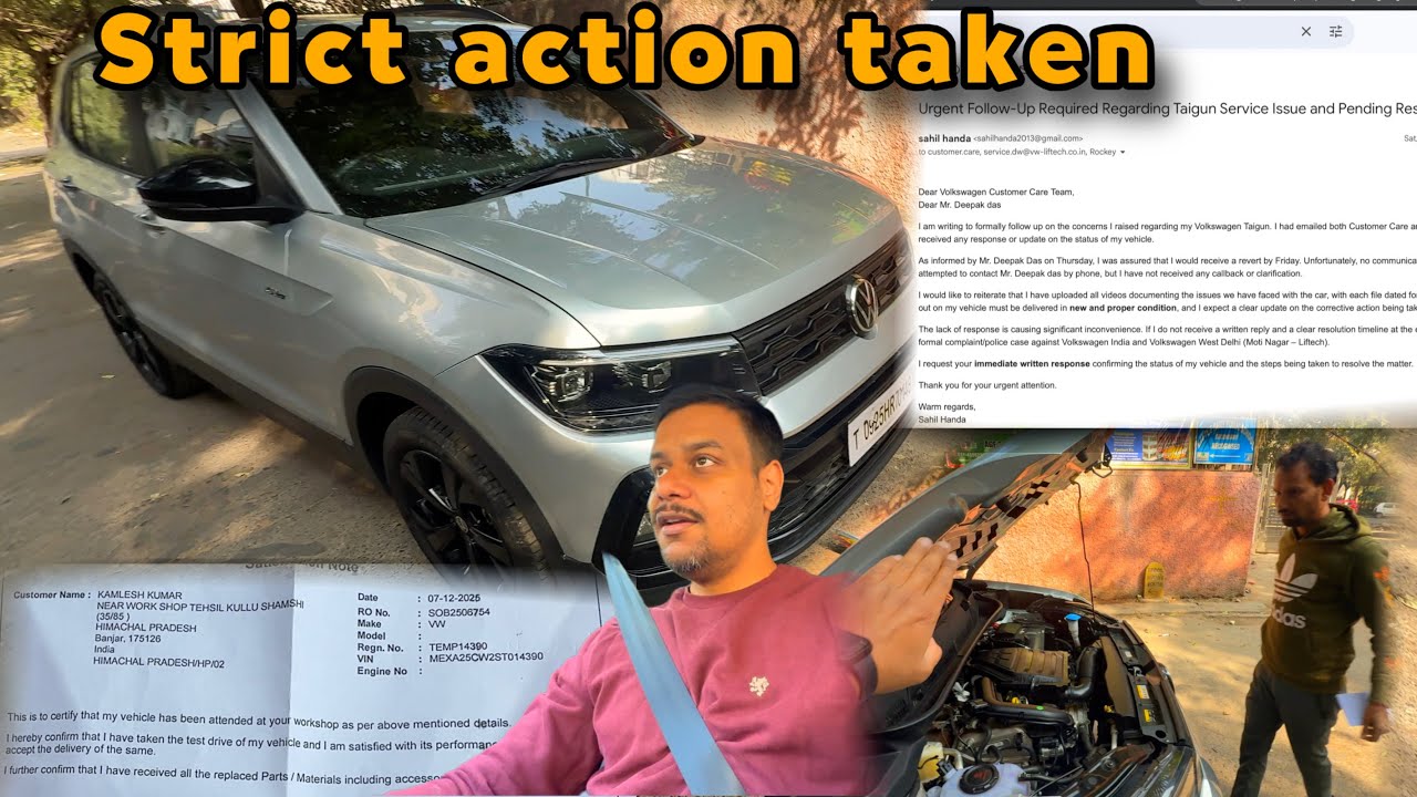 Strict Action on Volkswagen Service Team | Taigun Issue Resolved After ...