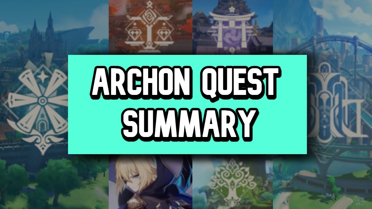 Archon Quest Recap 🎧 2 Hours of Genshin Lore To Relax/Study To ...