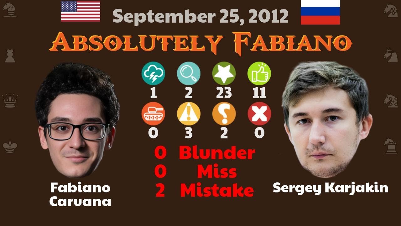 Fabiano Caruana vs Sergey Karjakin, Sep 25, 2012, Absolutely Fabiano # ...