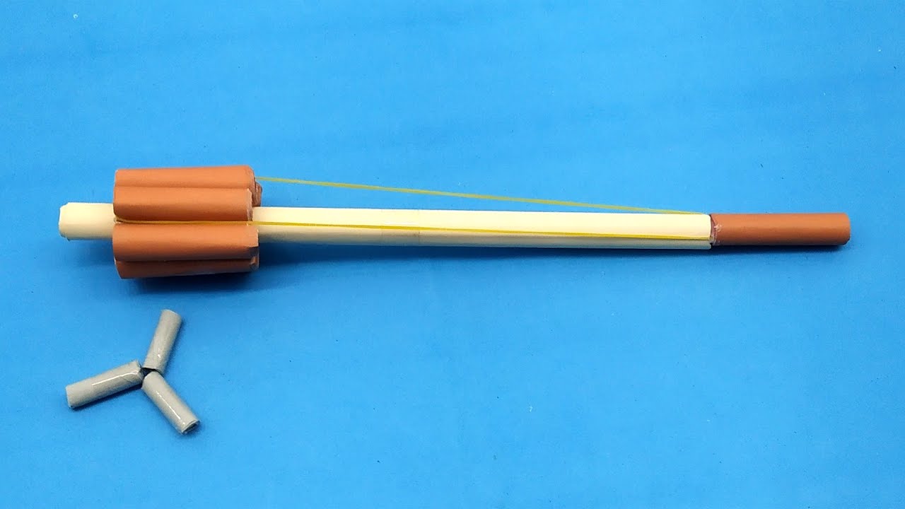 Paper Pocket Pen Gun - How To Make A Paper Gun That Shoots Paper Bullet ...
