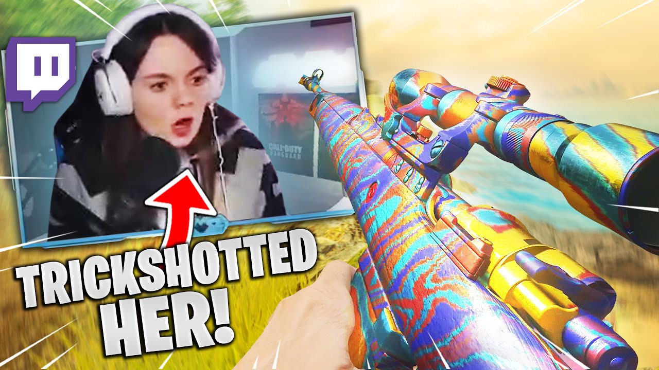 I played against the BEST FEMALE COD PLAYER.. so I Trickshotted her ...