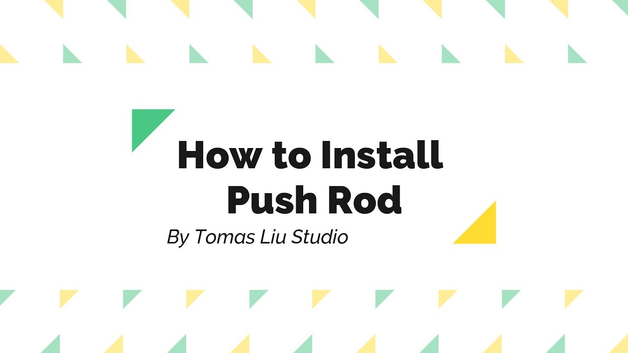 How to Install Push Rod - YouTube
