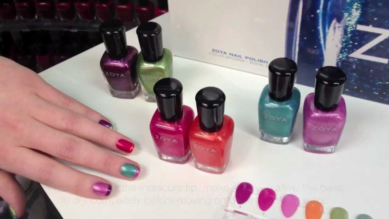 Surfin' Funky French Manicure by Zoya Nail Polish - YouTube