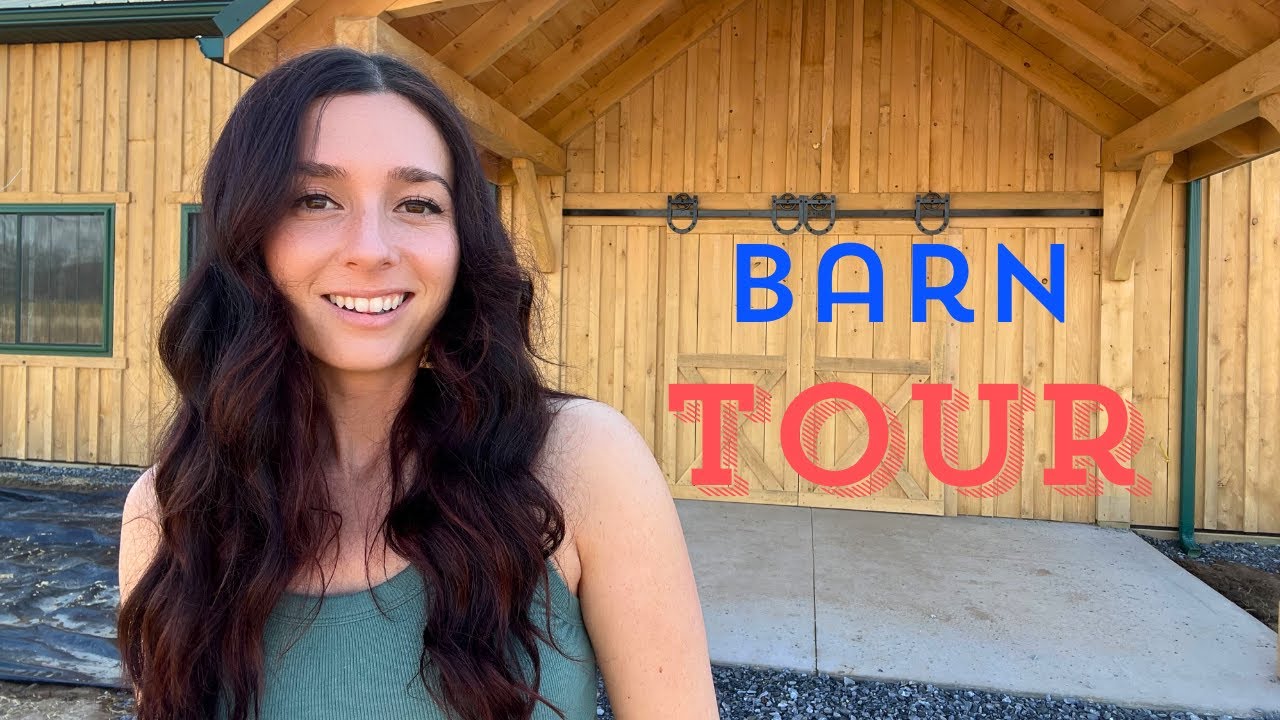 BARN TOUR: My Unfinished Amish-Built Barn Center - YouTube
