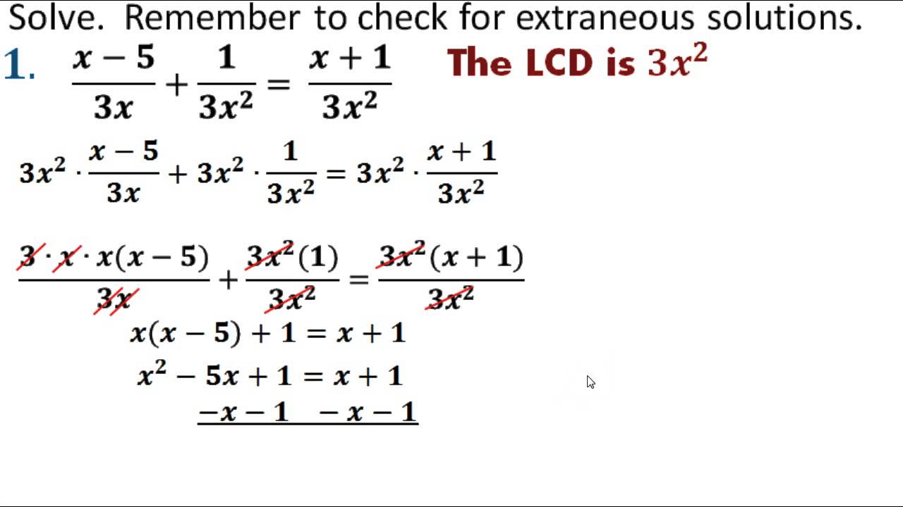 Rational equations difficult - YouTube