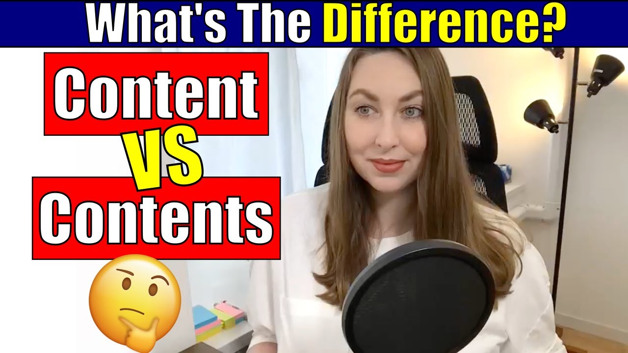 Content Vs Contents | English Vocabulary Lesson - YouTube