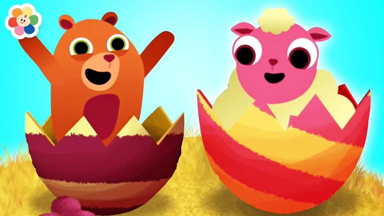 Dancing Surprise Eggs Teaching Animals Names and More | Fun Educational ...