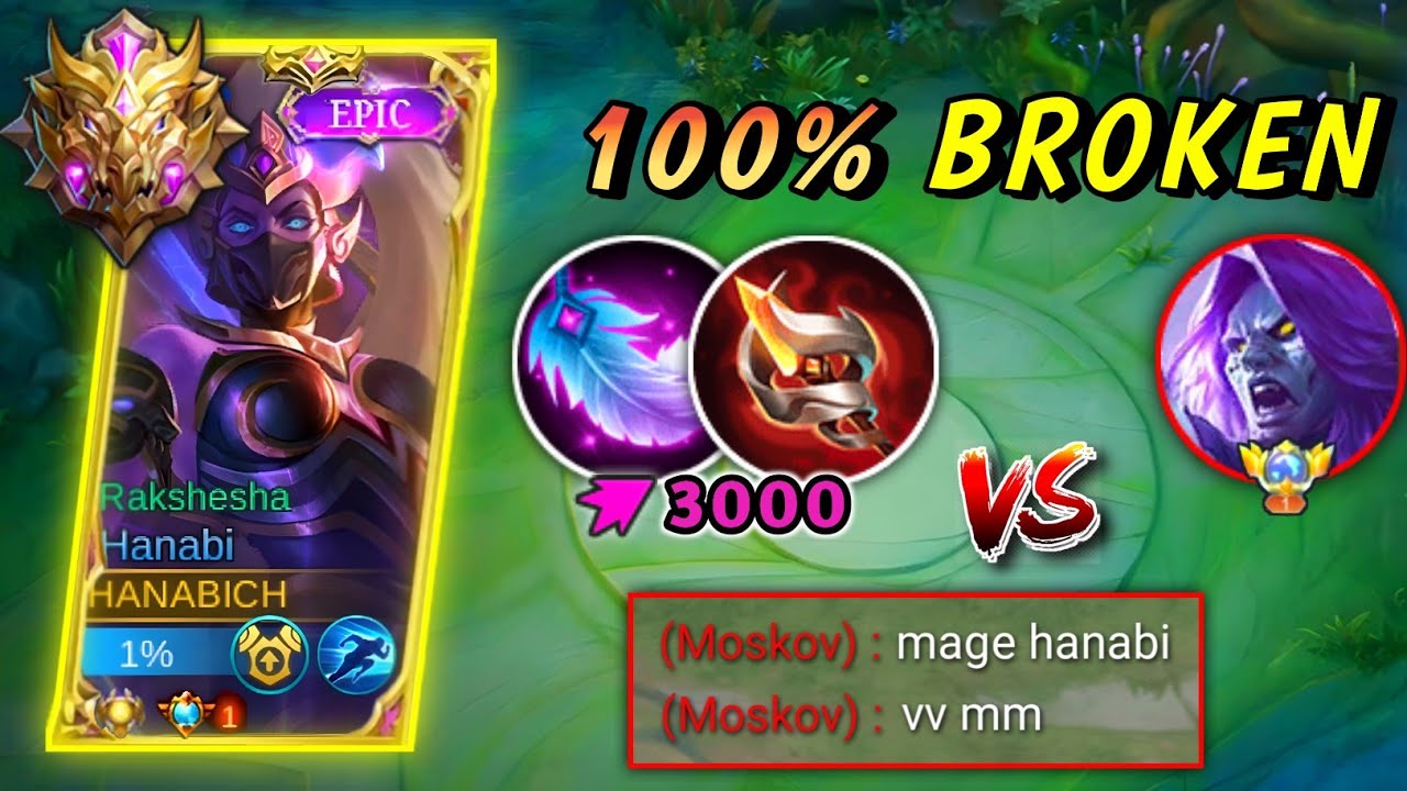 99% OF HANABI USERS DON'T KNOW THIS BUILD (DAMAGE HACK) 🔥 KOF SKIN SOLO ...