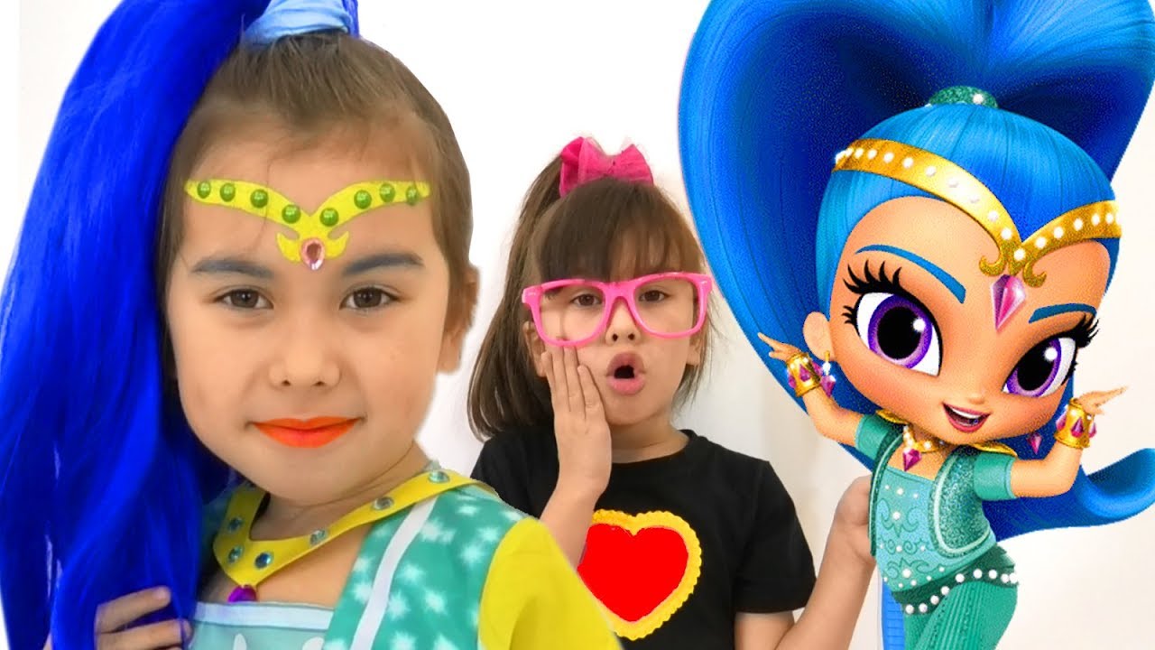 Abby Hatcher vs Shimmer and Shine | Abby turns into Shine and the Frog ...