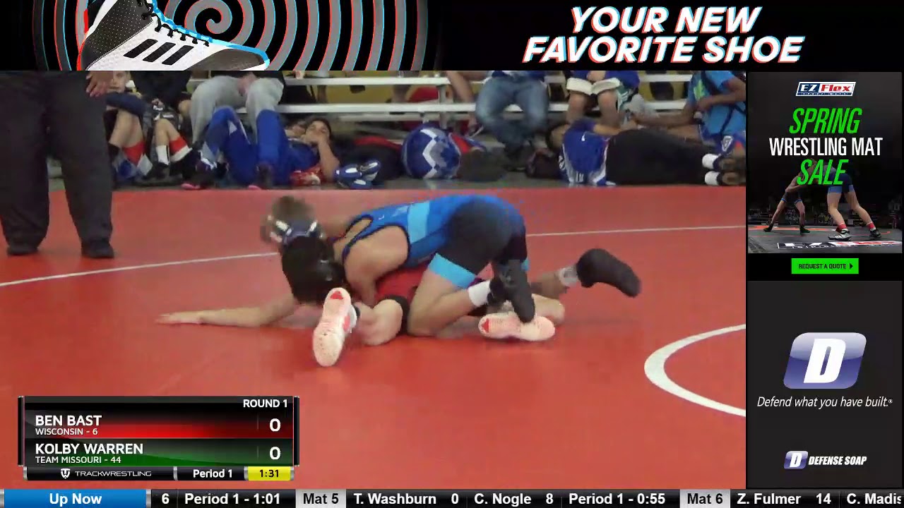Mat 7 77 Ben Bast Wisconsin Vs Kolby Warren Team Missouri - YouTube