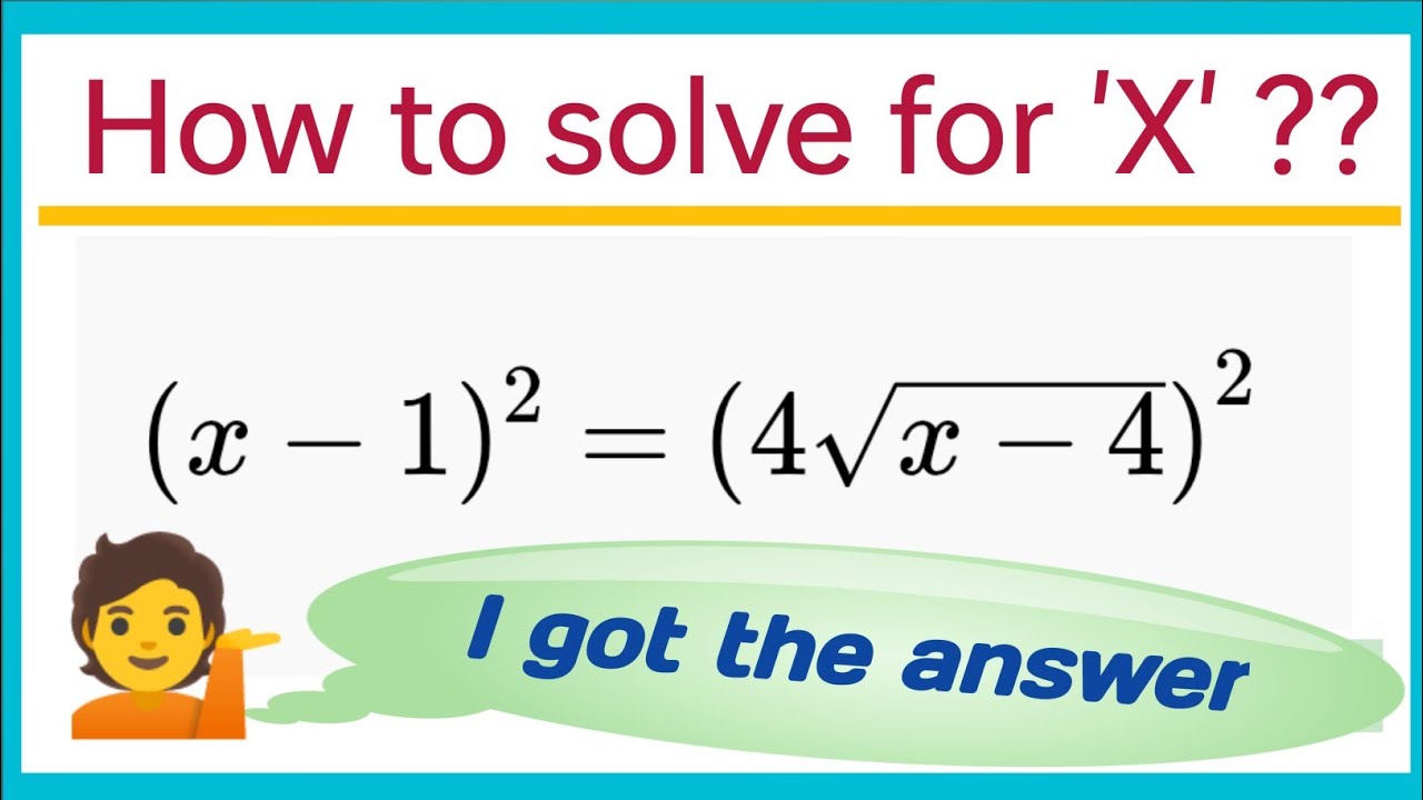 An Algebra Problem | Square Root Problem | Olympiad Maths - YouTube