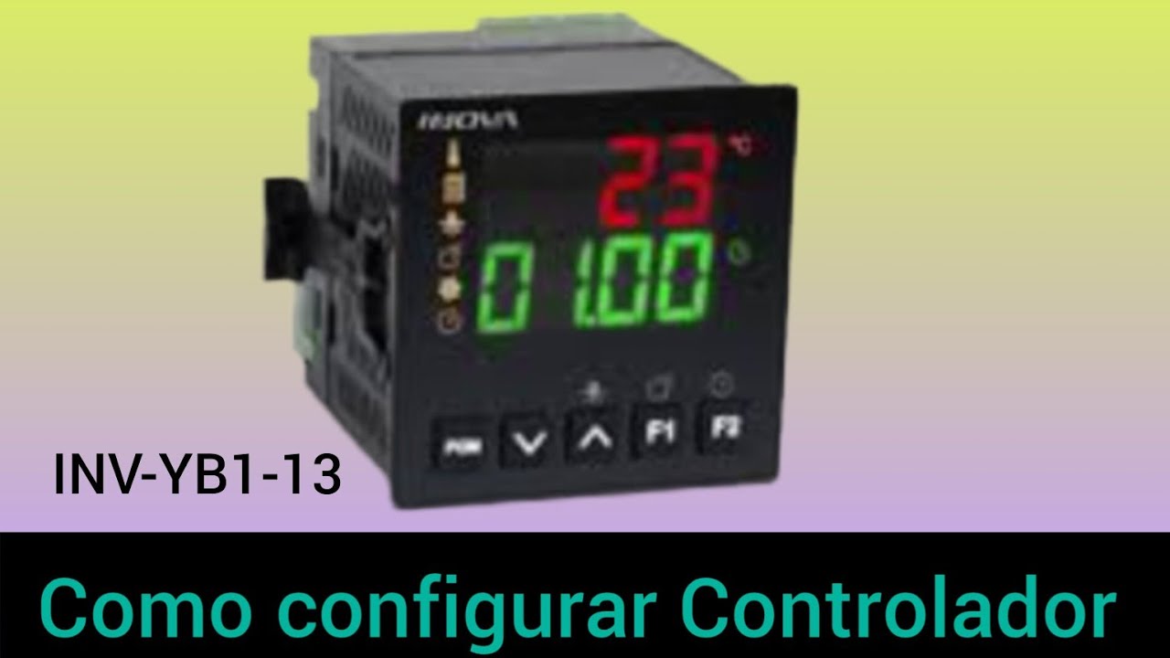 Como fazer a configuração do controlador INOVA -YB1-13. - YouTube