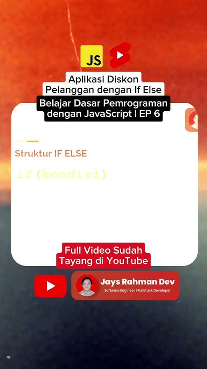 MUDAH !! Aplikasi Diskon Pelanggan dengan If Else - Belajar Dasar Pemrograman #6 #shorts # ...