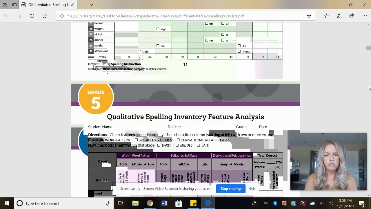 QSI Differentiated Spelling Lists - YouTube