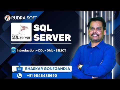 SQL Server - Introduction - DDL - DML - SELECT - YouTube