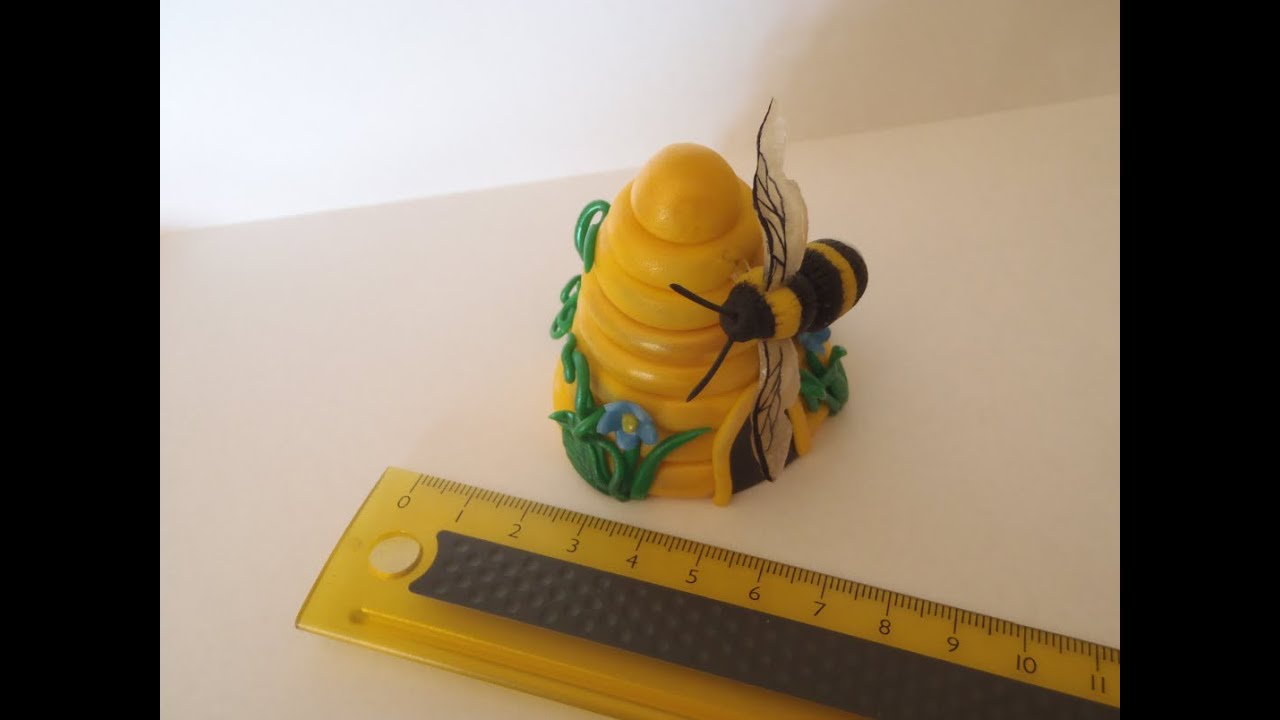 Polymer Clay - Bee Hive Part 2 of 2 / Hive - YouTube