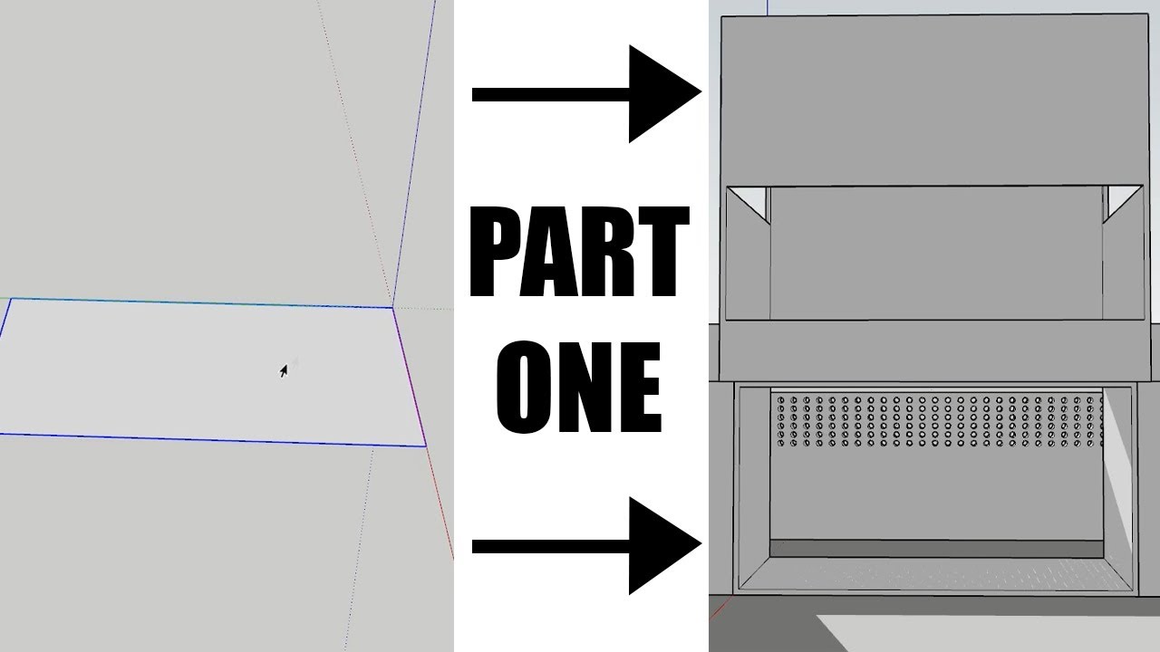 Getting started with the basics of SketchUp and modeling the base of ...