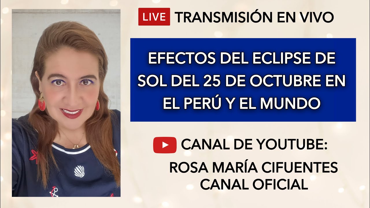 EN VIVO: EFECTOS DEL ECLIPSE DE SOL DEL 25 DE OCTUBRE EN EL PERÚ Y EL MUNDO - YouTube