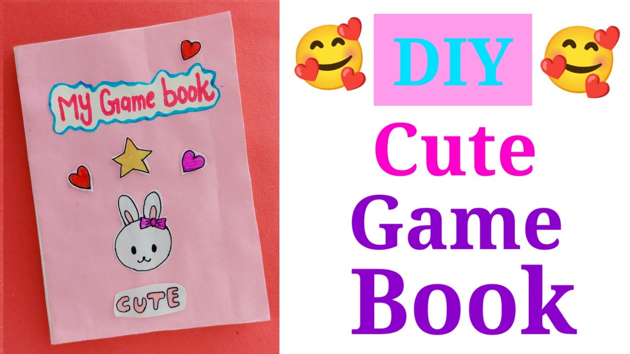 DIY Cute Gaming Book Part-1 | Easy Paper Gaming Book | 4 Paper Games in ...