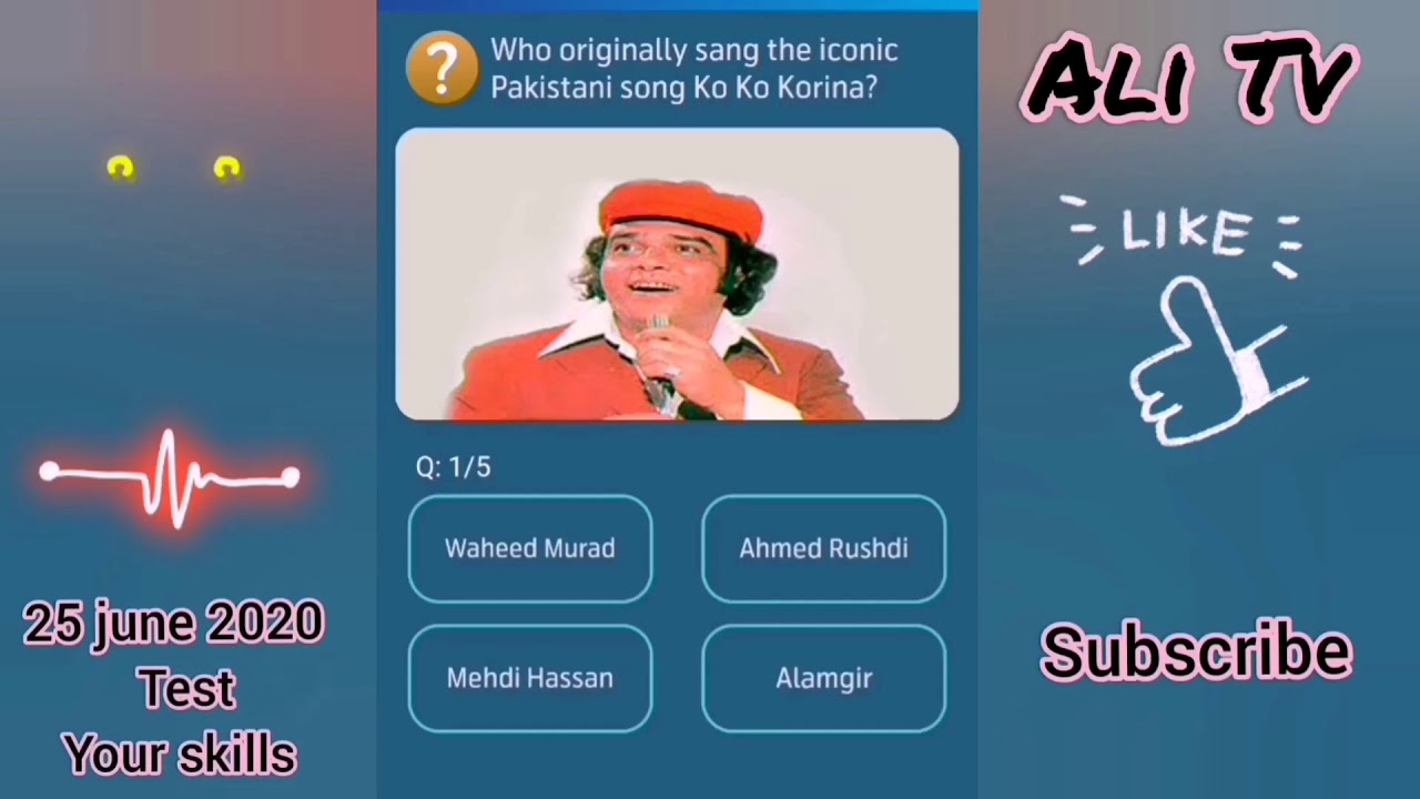 Who originally sang the iconic song ko ko korina | Ali Tv - YouTube