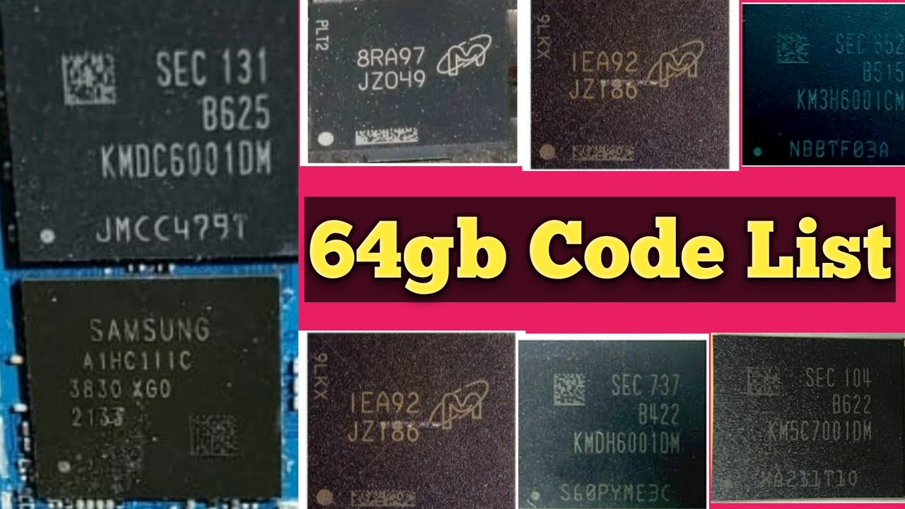 64gb All Code List by Safiq Rahimuddin|#64gbmobilescrap - YouTube