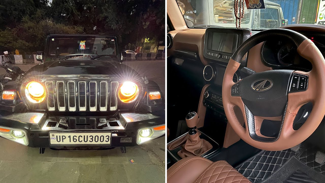 new thar 2022 model modified interior to new look 🔥 - YouTube
