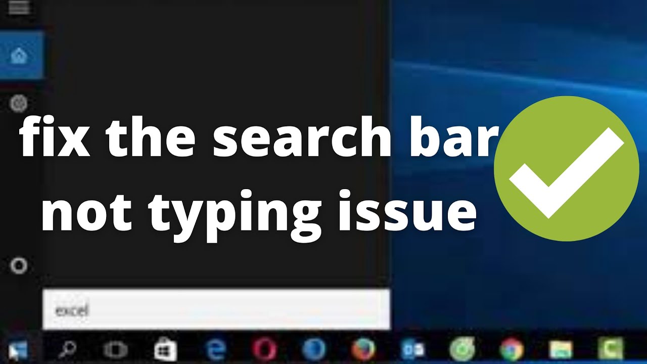 how to fix windows 10 search bar not working - YouTube