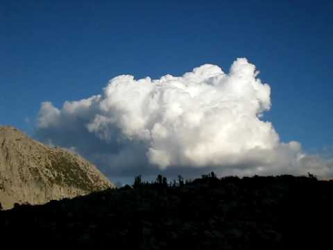 dissipating cloud - high sierra - YouTube