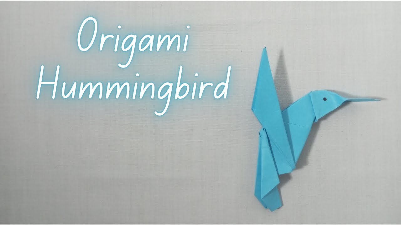 How To Make Easy Origami Hummingbird - YouTube