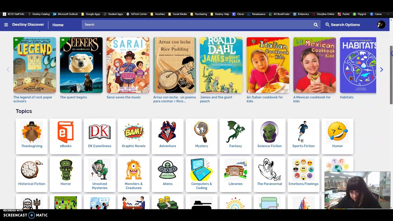 1st-3rd Grade: How to Use Destiny Discover - YouTube