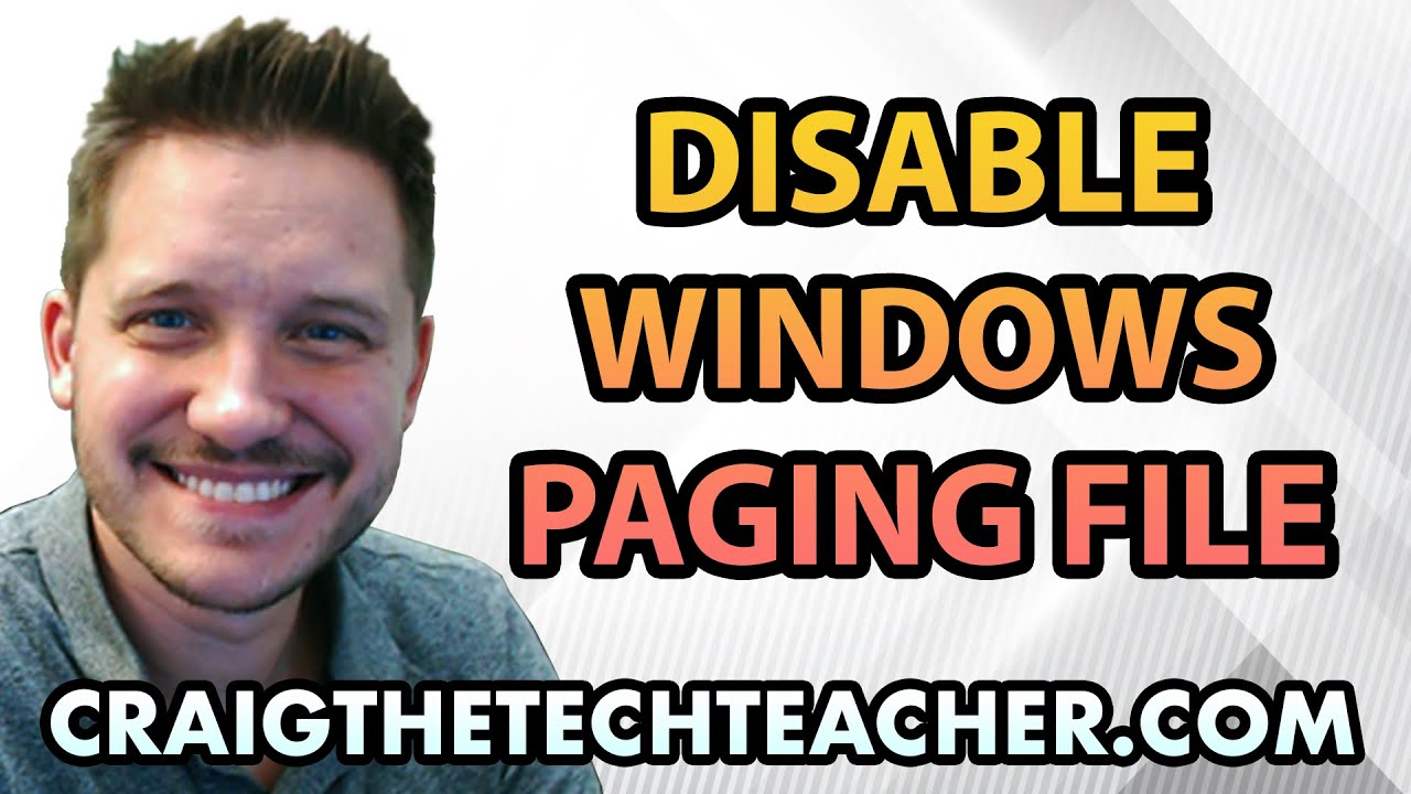 How To Disable The Windows 7 Paging File (2022) - YouTube