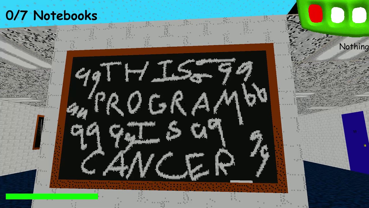 Baldi's Basics Easter Egg - YouTube