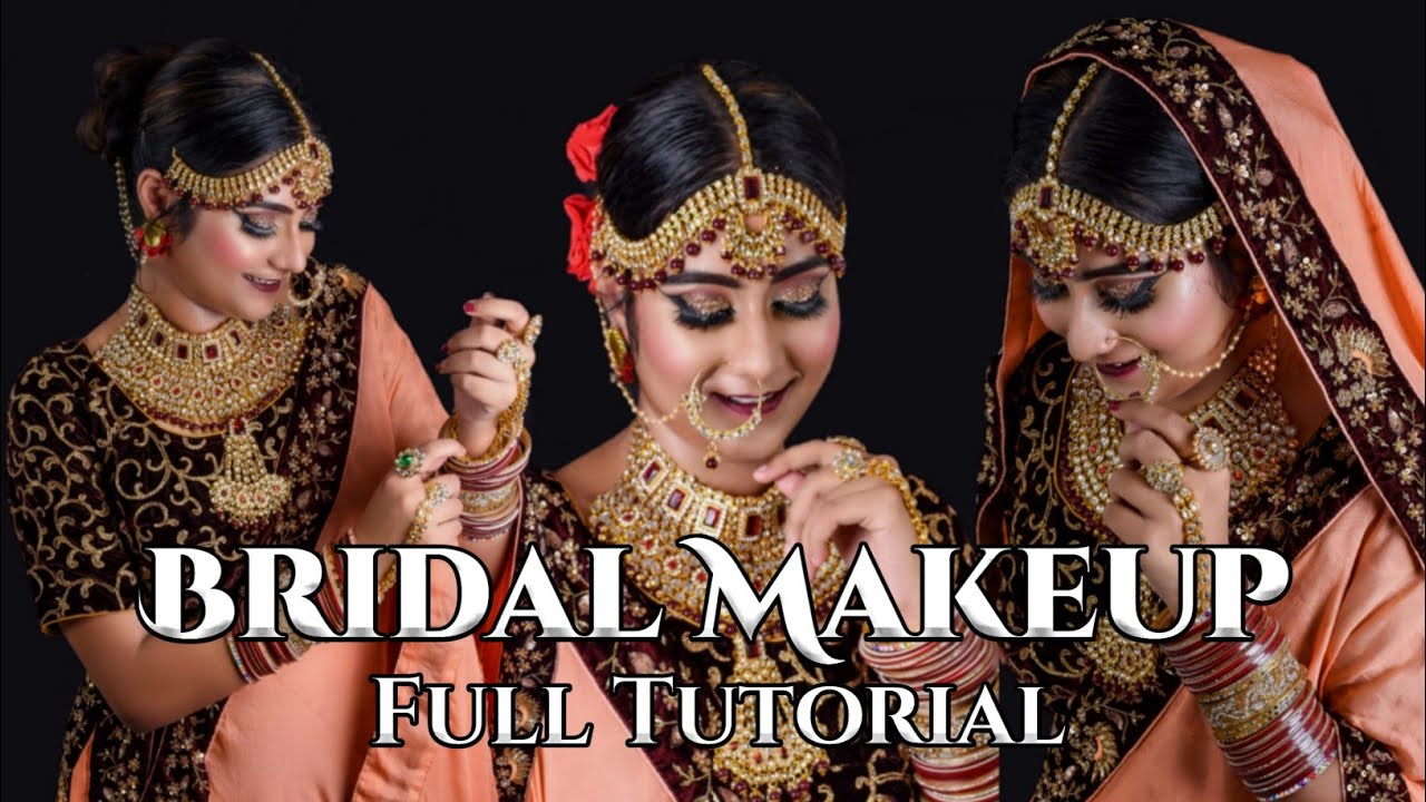 Bridal makeup transformation ️ | Full tutorial #btgtube - YouTube