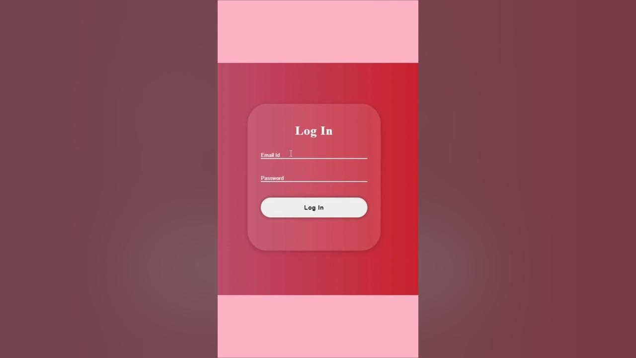 Learn Glass Effect Login Form Using HTML CSS... #loginform #tutorial #websitedesign #coding ...
