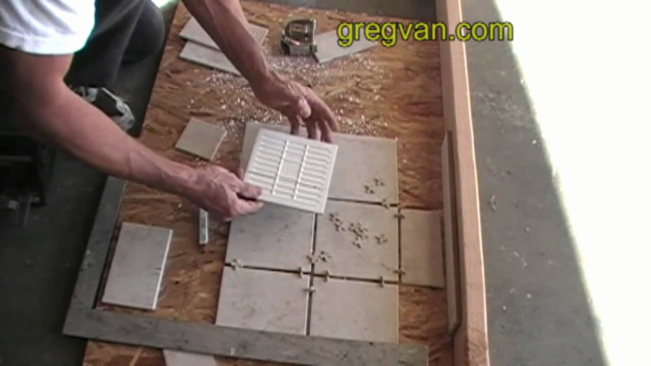 How to Mark the Back of the Ceramic Tile - YouTube