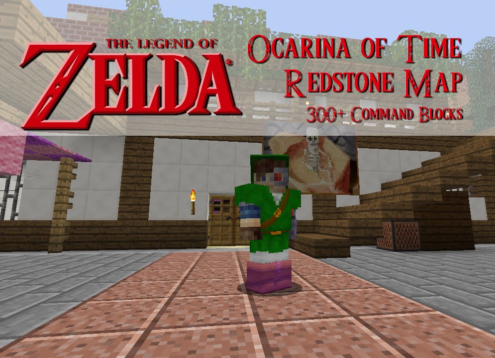 Oot Minecraft Map (Vanilla Mod E14) Remastered Hyrule Market - YouTube