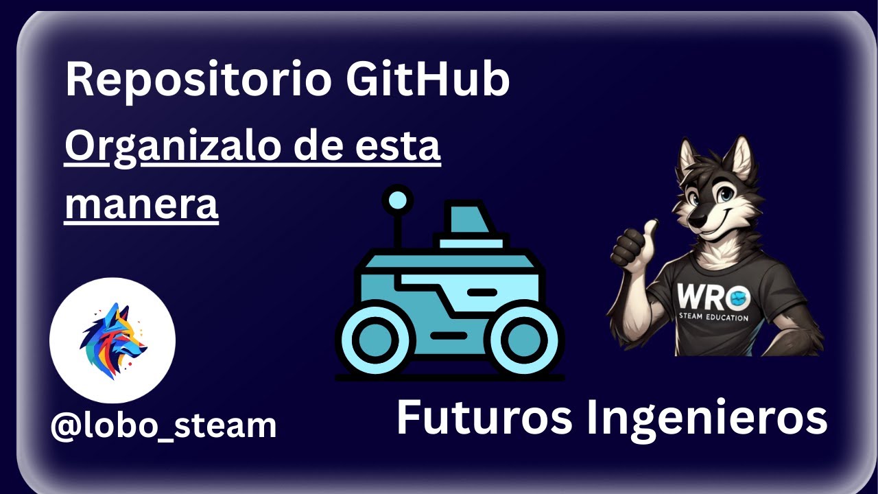 Cómo organizar tu repositorio de GitHub para la WRO | Futuros Ingenieros 2025 (Plantilla oficial ...