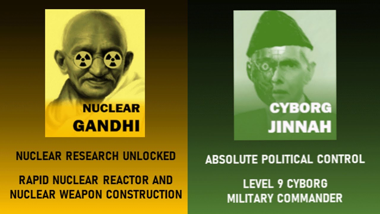 Hearts Of Iron 4: Shattered Land - Nuclear Gandhi And Cyborg Jinnah ...