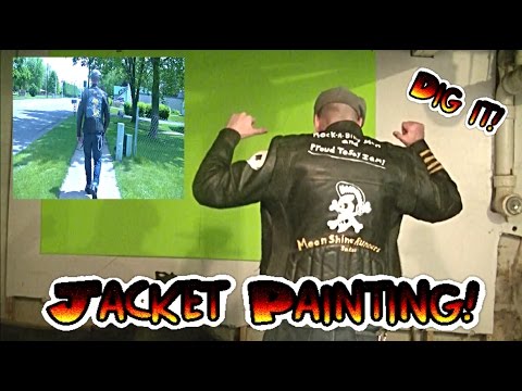 Greaser jacket painting tutorial! - YouTube