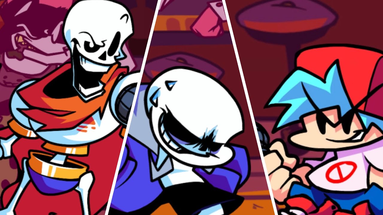 Sans & Papyrus full week with Cutscenes, fnf Ft. Sans mod - YouTube