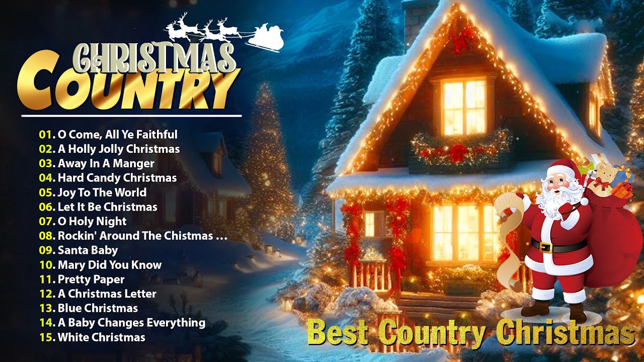 Away In A Manger 🙏🏻 Classic Country Christmas Music 🌲 Best Country ...
