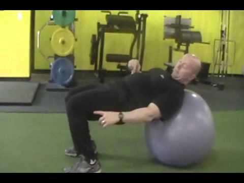 Exercise Of The Week: Swiss Ball Glute Bridge - YouTube