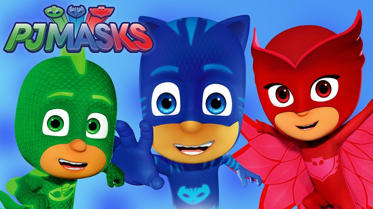 PJ Masks Catboy, Owlette, Gekko Sticky Splat Soccer Disney Junior Games ...