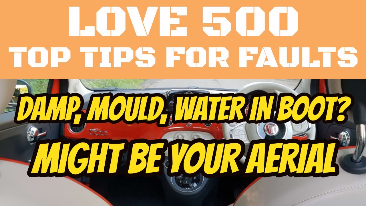 Fiat 500 water under spare wheel? Damp in the car? Mould growing? - It ...