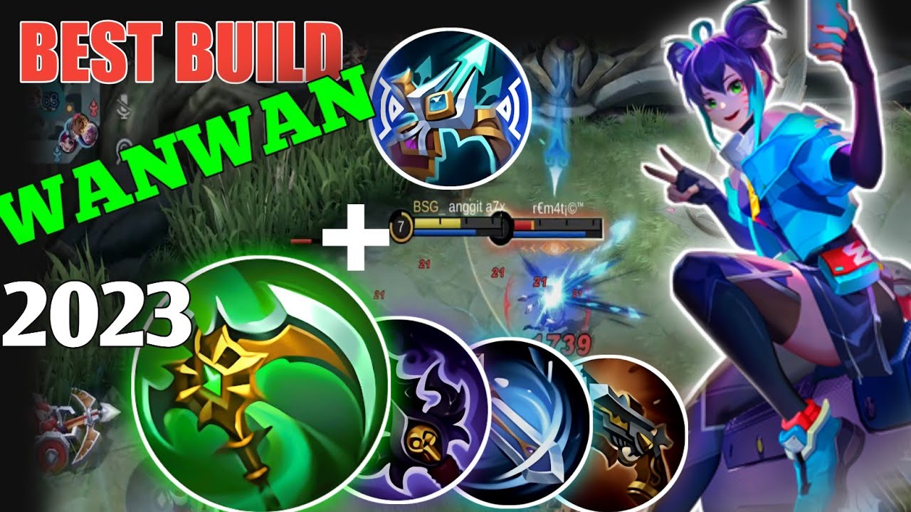 WANWAN GAMEPLAY, WANWAN NERF + BEST BUILD TERBARU 2023 ~ MOBILE LEGENDS ...