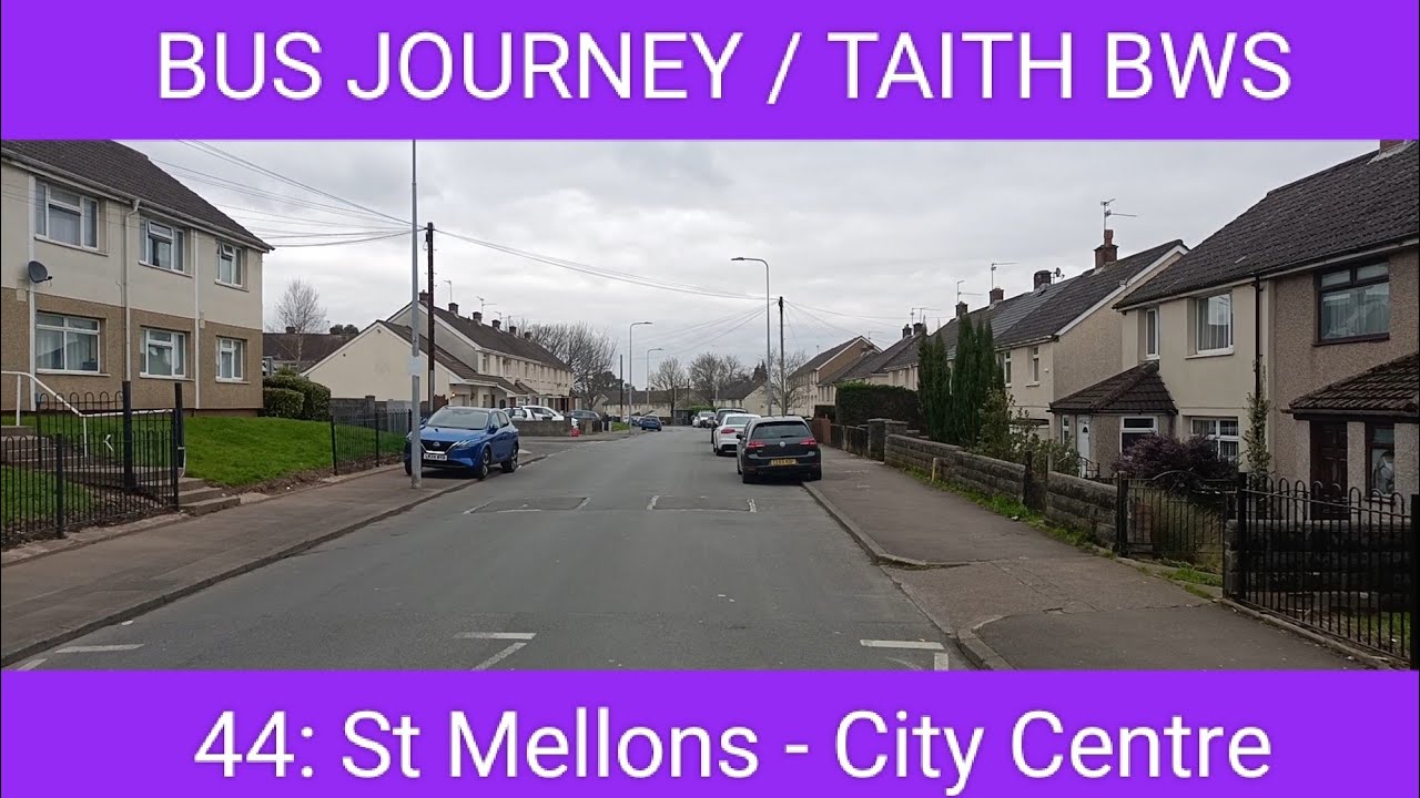 🇬🇧🏴󠁧󠁢󠁷󠁬󠁳󠁿 BUS JOURNEY (TIMELAPSE) | Cardiff Bus 44: St Mellons - City ...