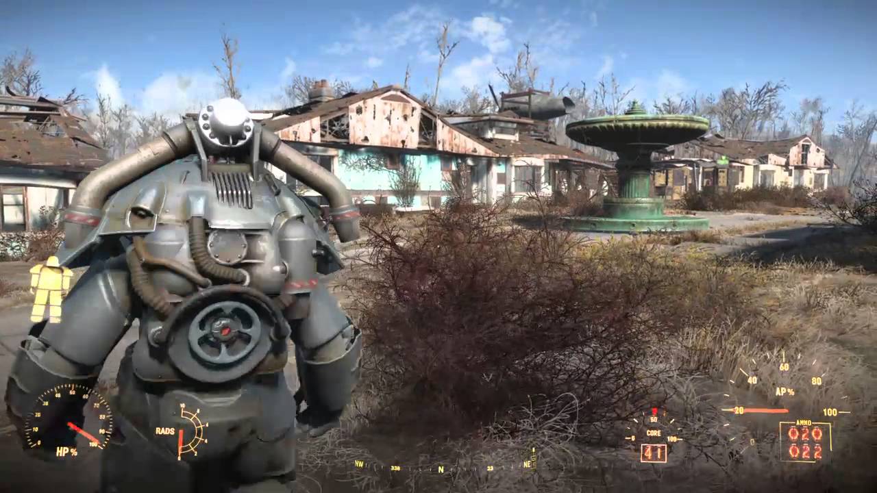 Fallout 4 X01 Jetpack Glitch PS4 - YouTube