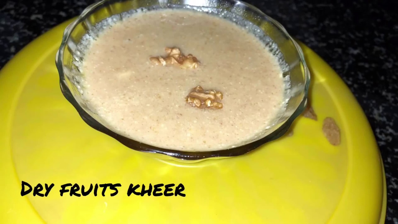 Dry fruits kheer|healthy dates payasam|dryfruits payasam - YouTube